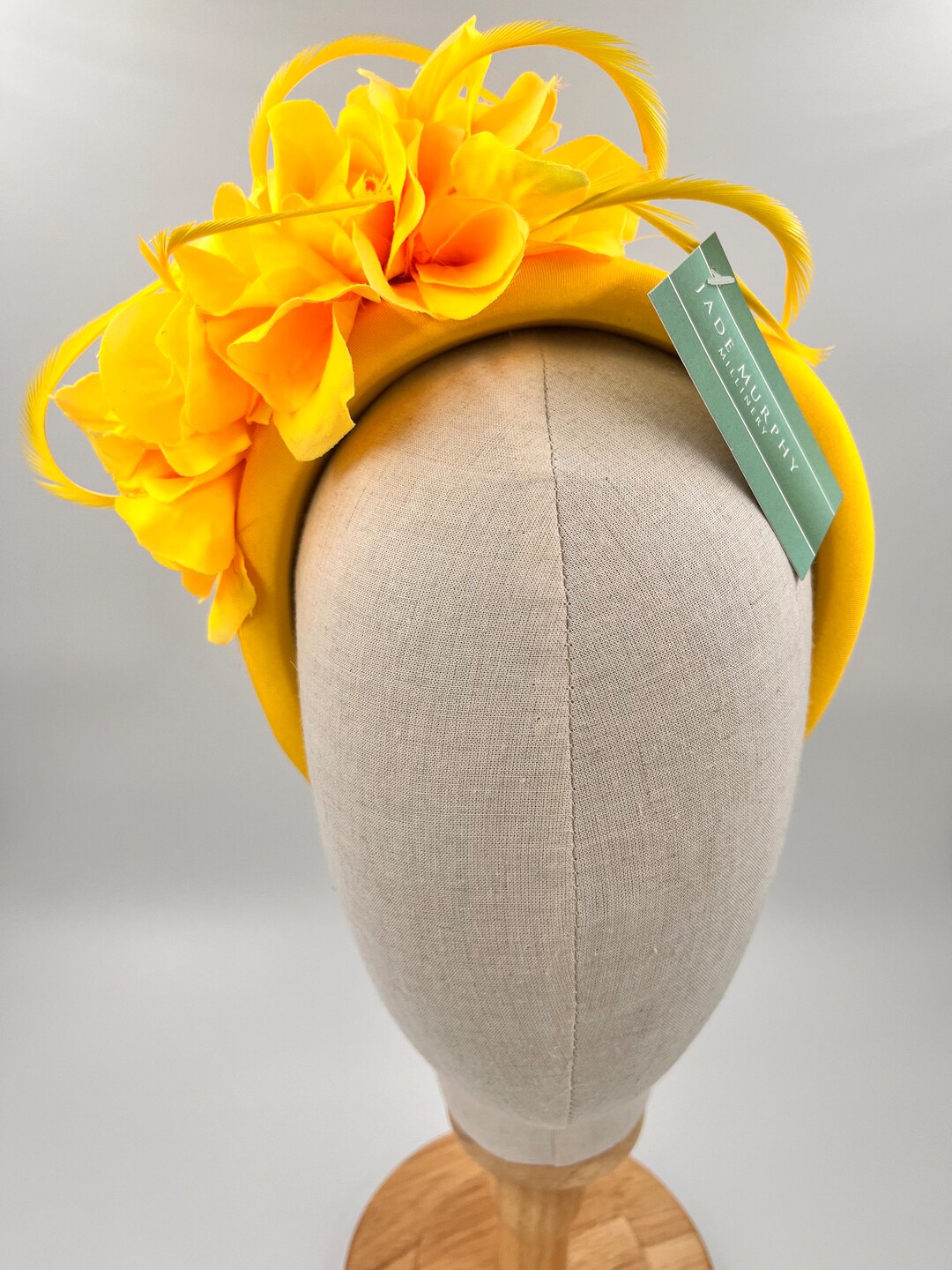 Yellow Flower Headband, Wedding, Wedding Guest, Races, Ascot, Flower ...