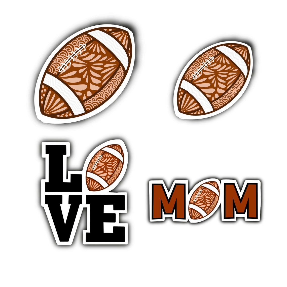 Football Vinyl Sticker WATERPROOF, Sports, Football Sticker, Sports ...