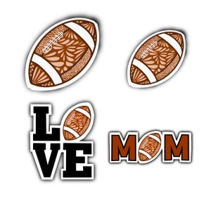Football Vinyl Sticker (WATERPROOF), Sports, Football Sticker, Sports ...