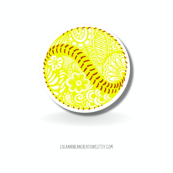 Softball Sticker - Etsy