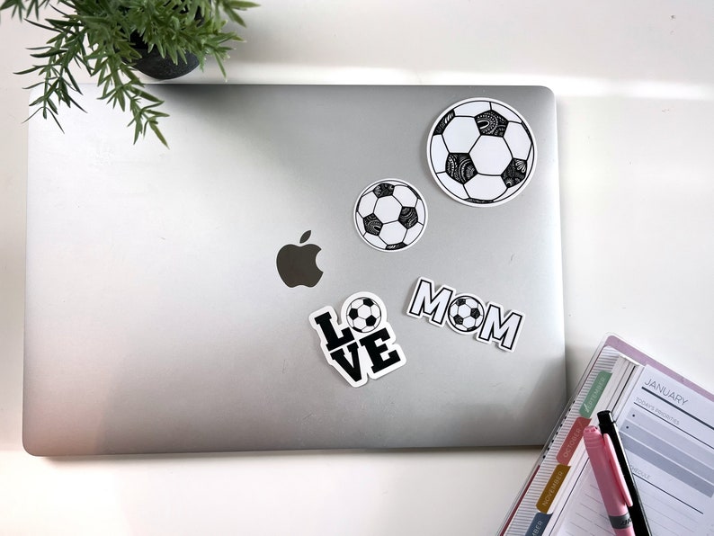 Soccer Vinyl Sticker WATERPROOF Sports Soccer Sticker - Etsy
