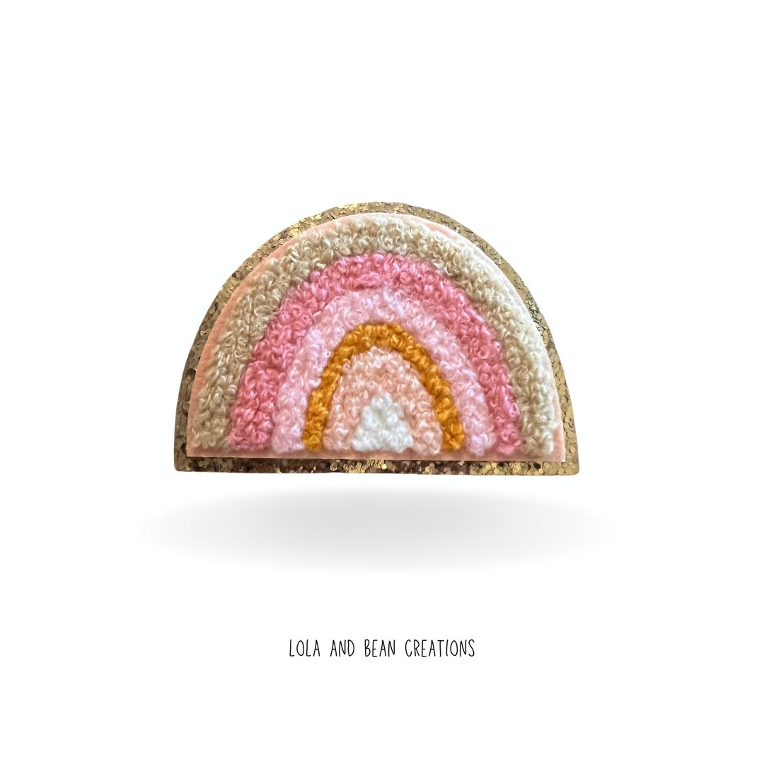 Rainbow Chenille Iron-on Patch, DIY Trucker Hats - Etsy