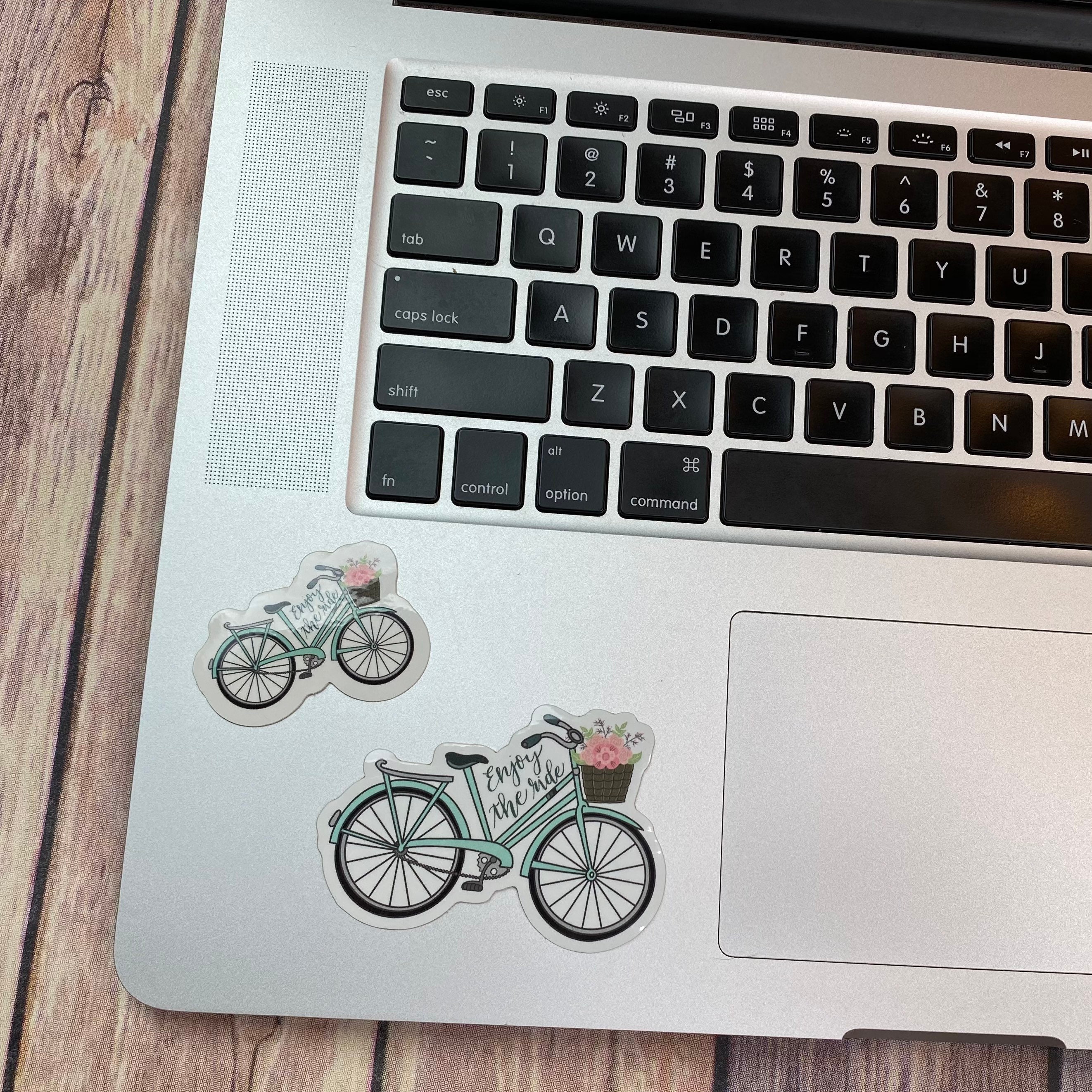 Bicycle Vinyl Sticker WATERPROOF Enjoy the Ride Sticker - Etsy