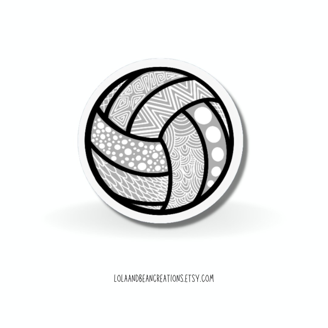 Volleyball Vinyl Sticker WATERPROOF, Sports, Volleyball Sticker, Sports ...