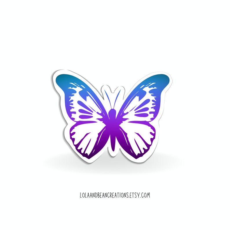 Large Butterfly Vinyl Sticker (WATERPROOF) - Etsy