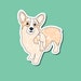 Large Corgi Vinyl Sticker WATERPROOF Dog Sticker Dog Mom - Etsy