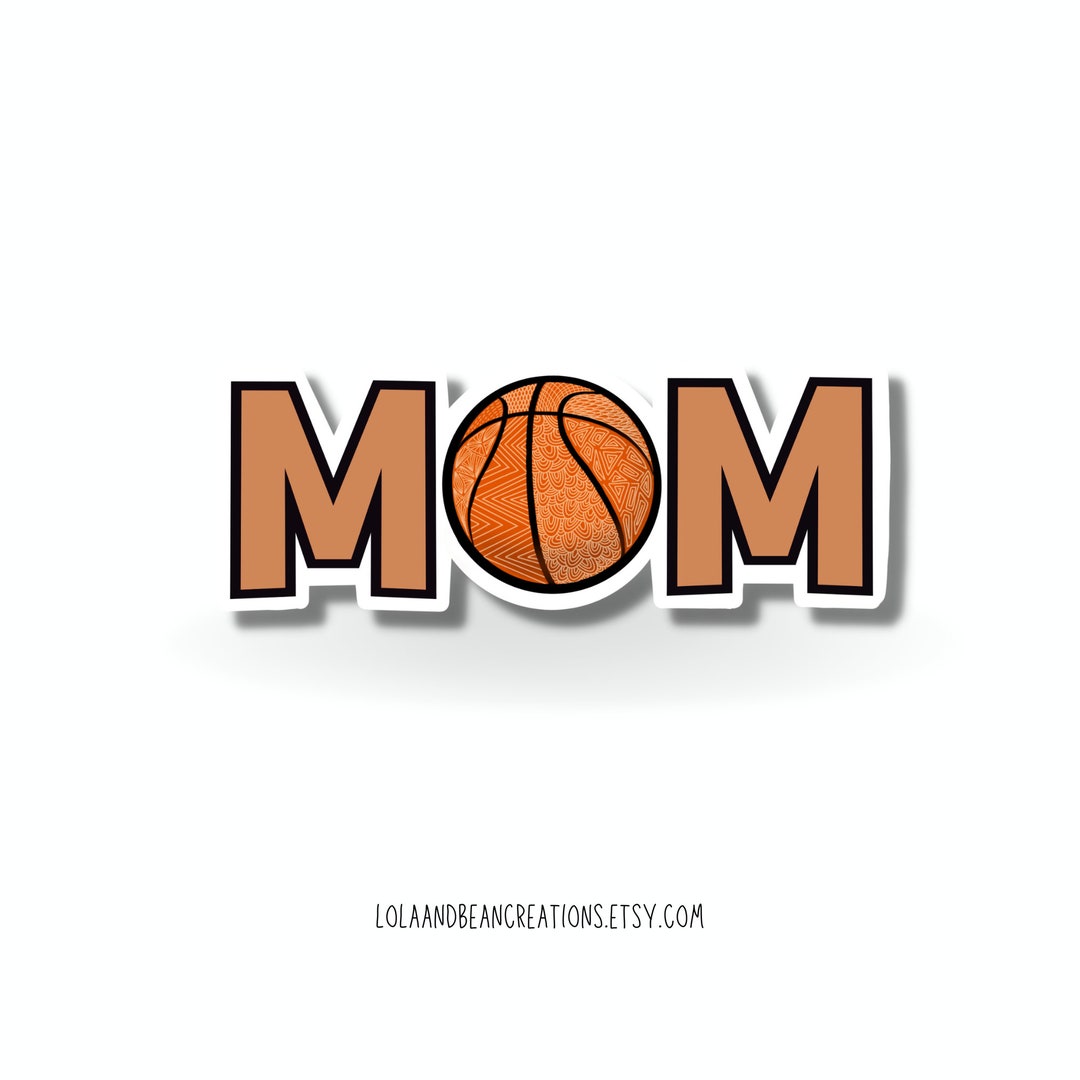 Basketball Mom Vinyl Sticker (WATERPROOF), Sports, Basketball Sticker ...