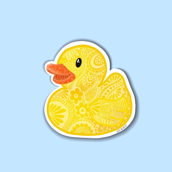 Ducky Vinyl Sticker WATERPROOF Rubber Duckie Rubber Ducky - Etsy