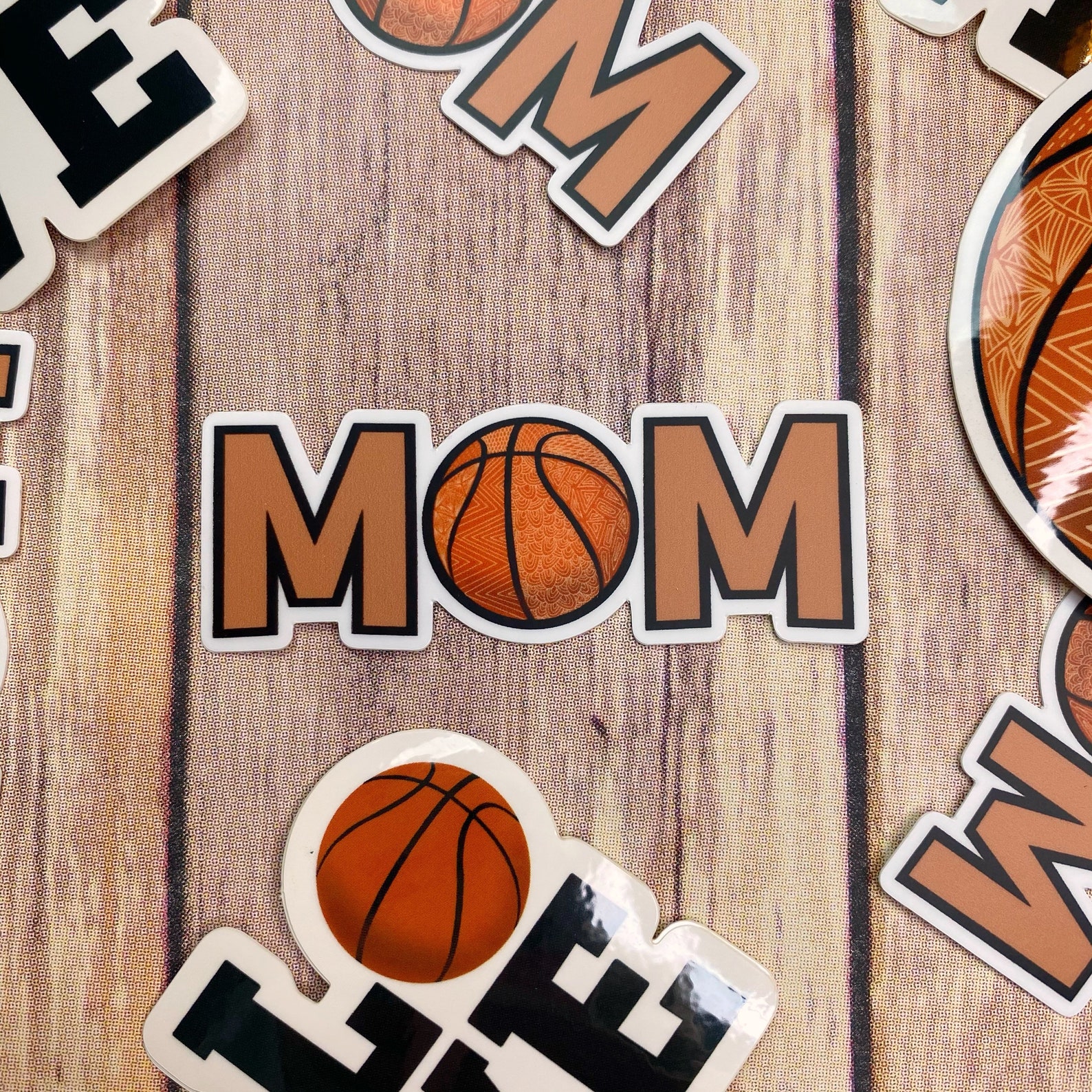 Basketball Mom Vinyl Sticker WATERPROOF Sports Basketball - Etsy