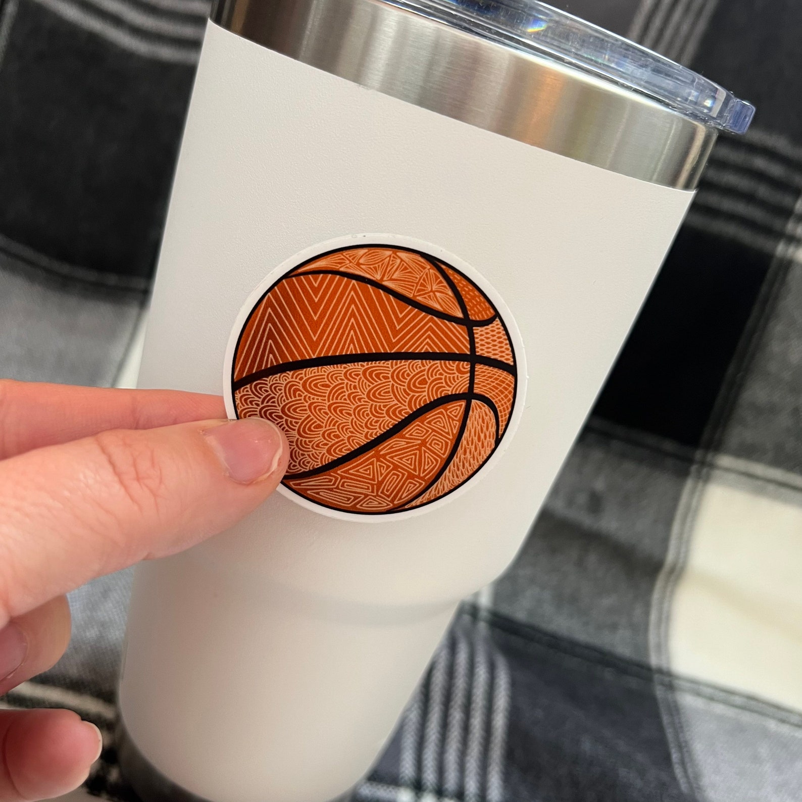 Basketball Vinyl Sticker WATERPROOF Hoops Sticker Baller - Etsy