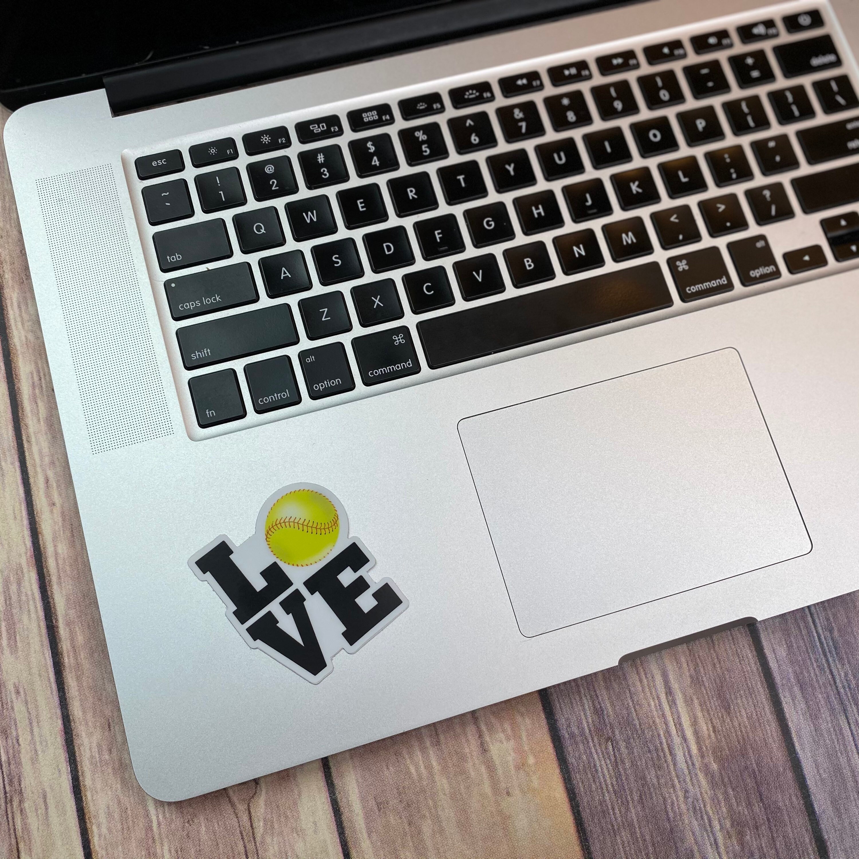 LOVE Softball Vinyl Sticker WATERPROOF, Softball Sticker, Womens Sports ...