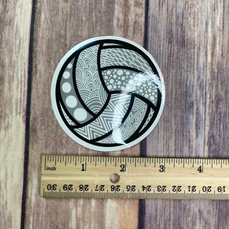 Volleyball Vinyl Sticker WATERPROOF Sports Volleyball - Etsy