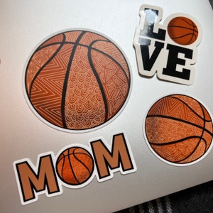 Basketball Vinyl Sticker (WATERPROOF), Hoops Sticker, Baller, Dunk ...