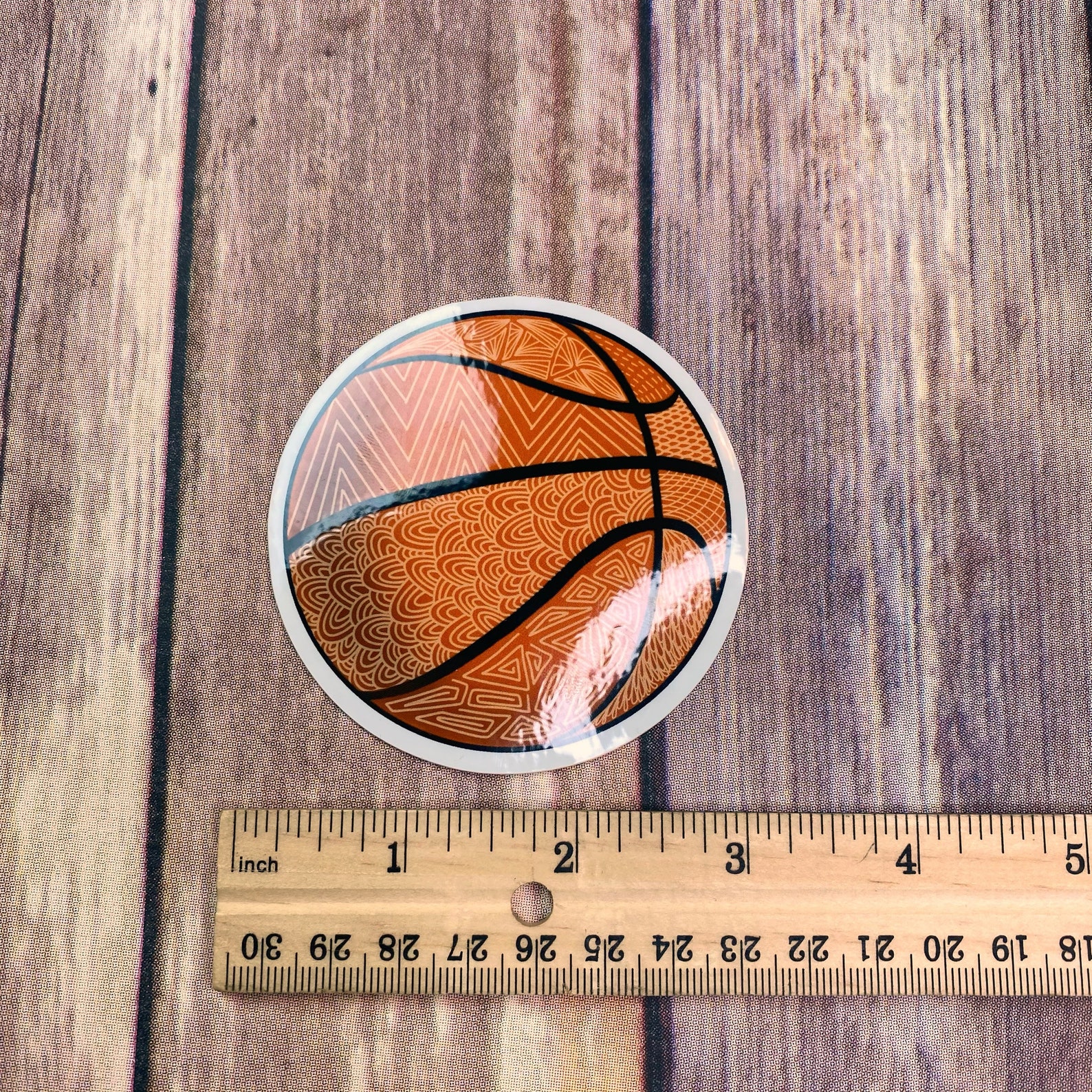Basketball Vinyl Sticker WATERPROOF Hoops Sticker Baller - Etsy