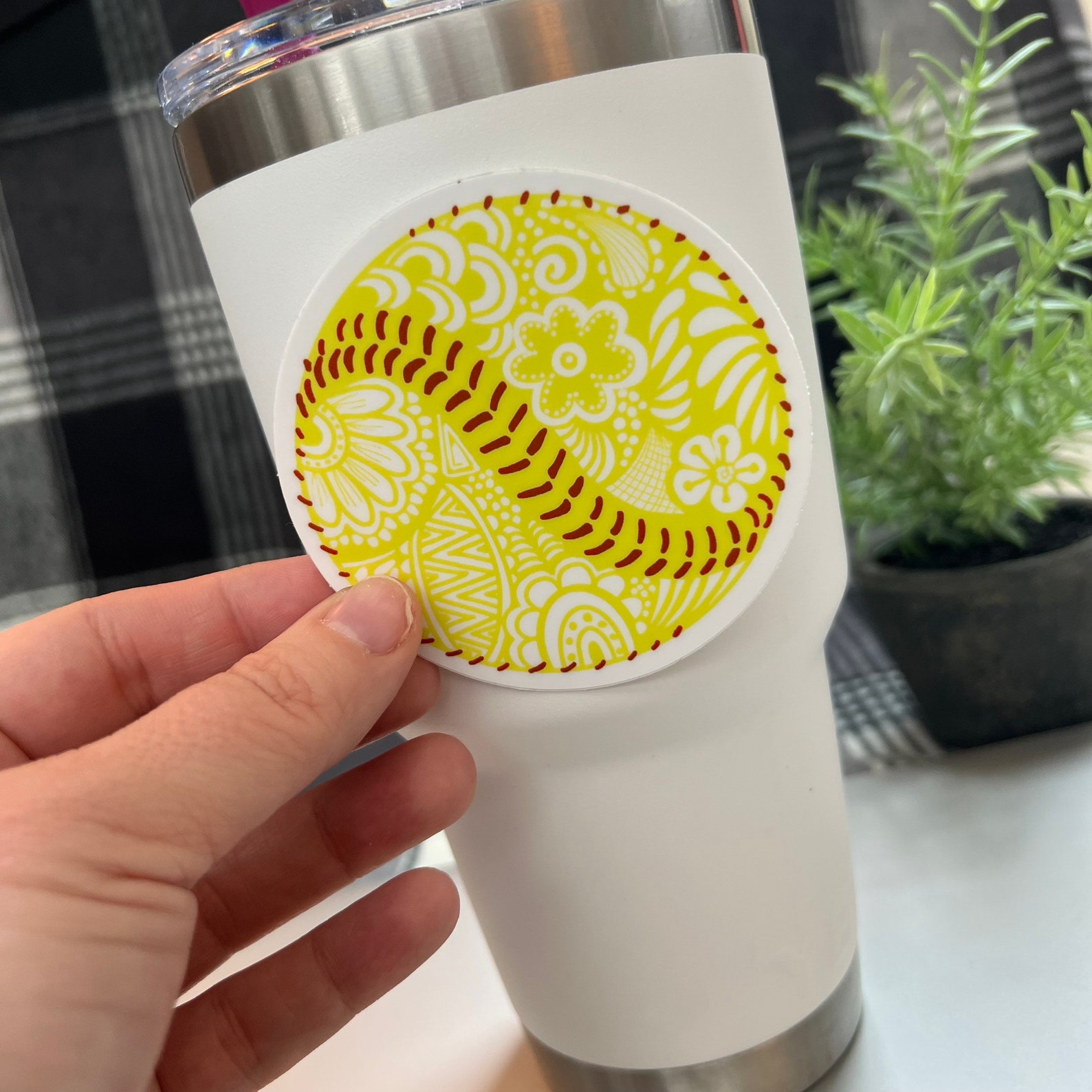 Softball Vinyl Sticker WATERPROOF Sports Softball Sticker | Etsy