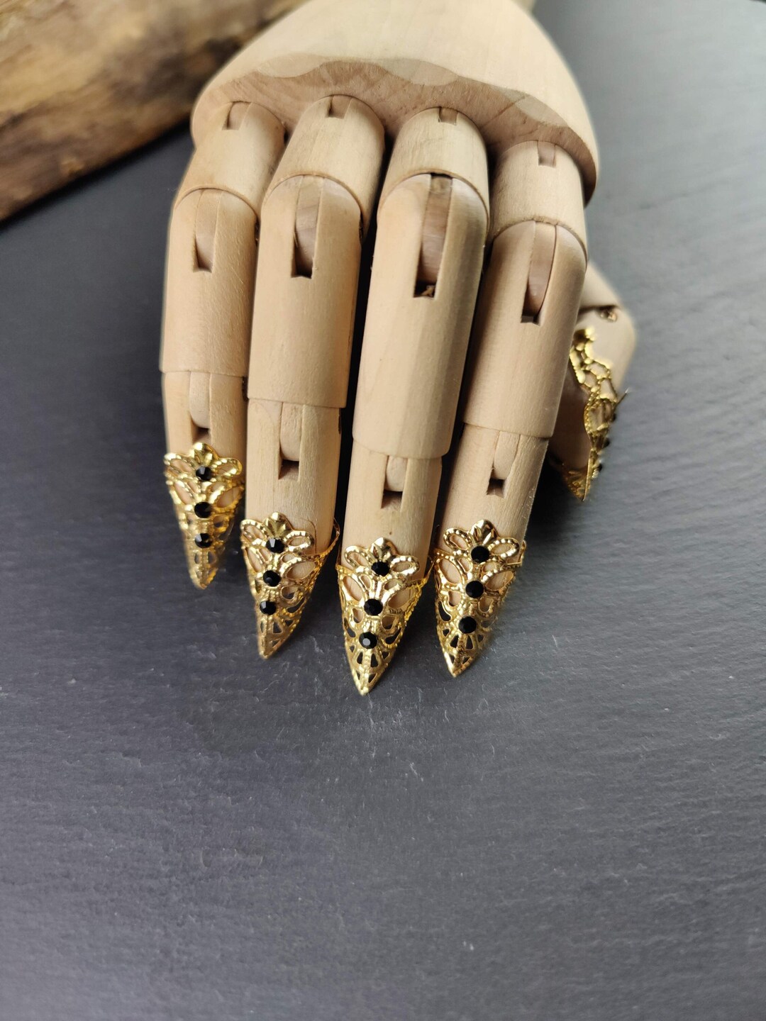 Claw Set queen of Darkness Claws Finger Tips - Etsy