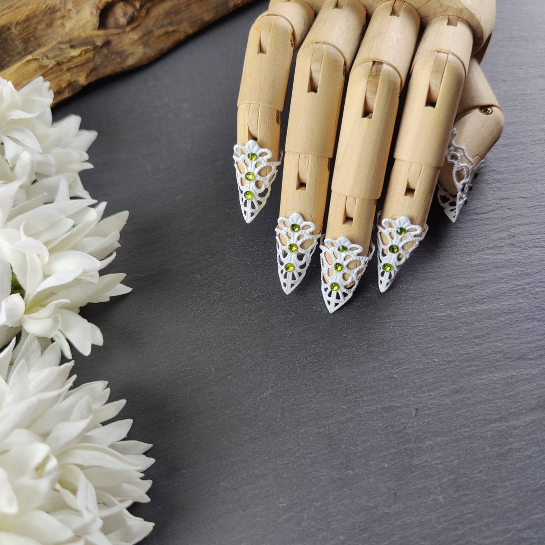 Claw Set "mistress of Life" ~ Claws, Finger Tips, Nail Jewelry, Finger ...