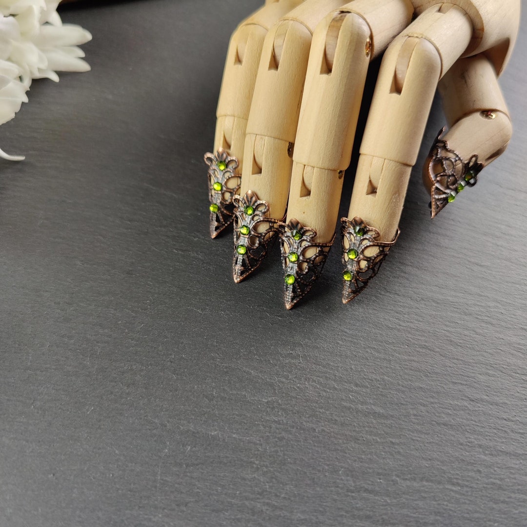 Claw Set "duchess of Life" ~ Claws, Finger Tips, Nail Jewelry, Finger ...