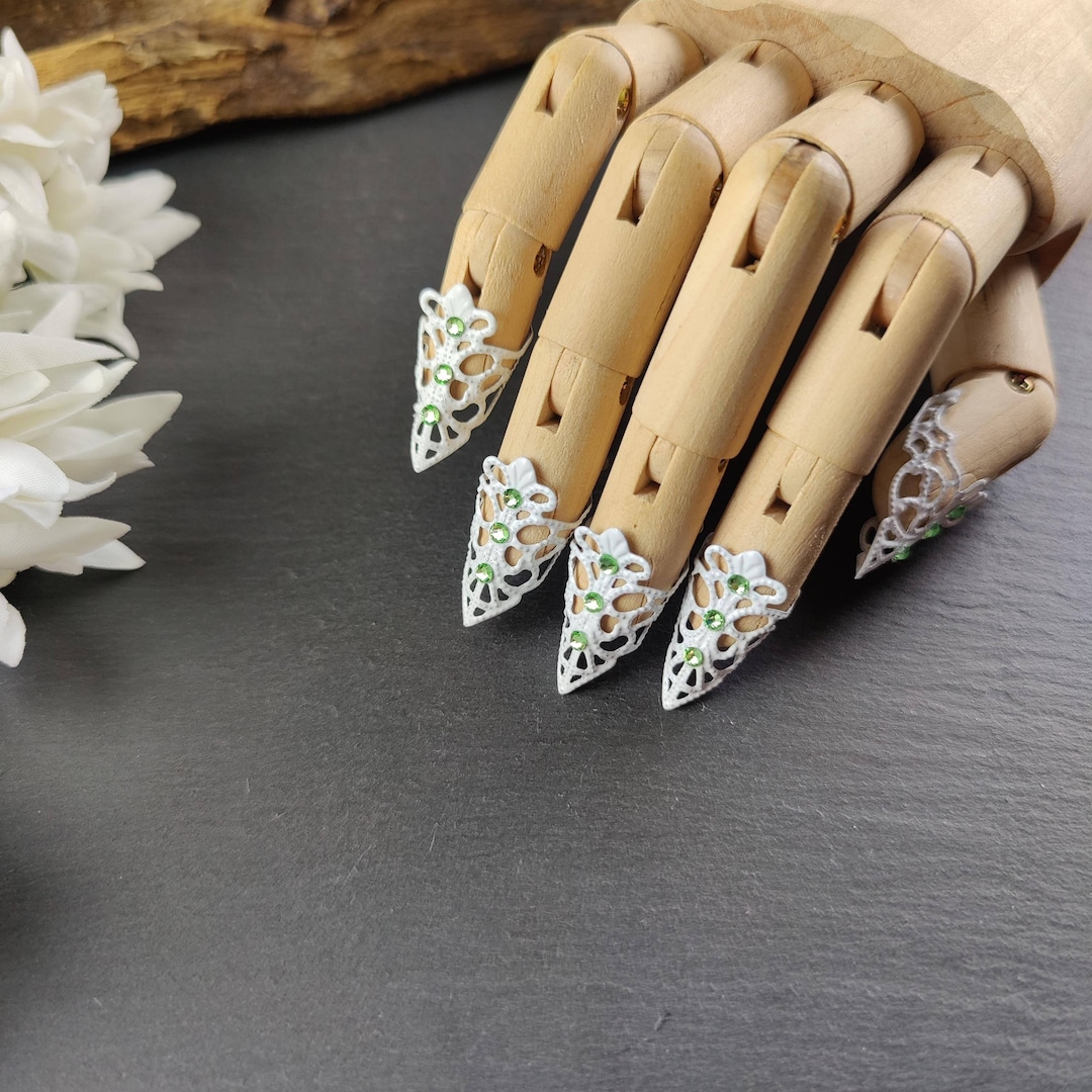 Claw Set "mistress of Spring" ~ Claws, Finger Tips, Nail Jewelry ...