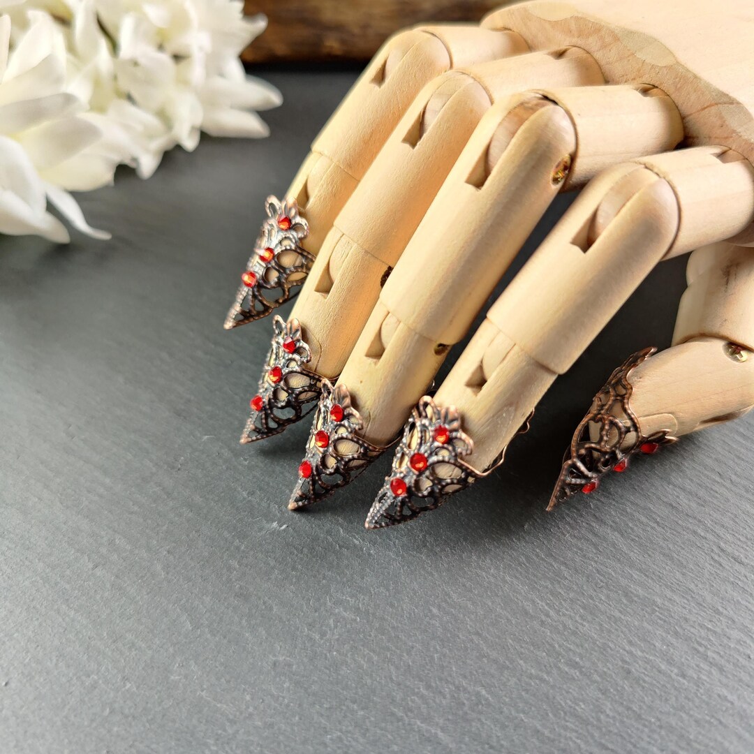 Claw Set "duchess of Passion" ~ Claws, Finger Tips, Nail Jewelry ...