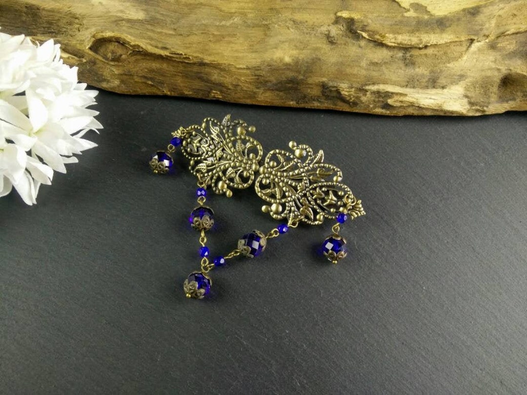Hair Clip "princess of the Sea" ~ Hair Clamp, Bronze, Medieval, Fantasy ...