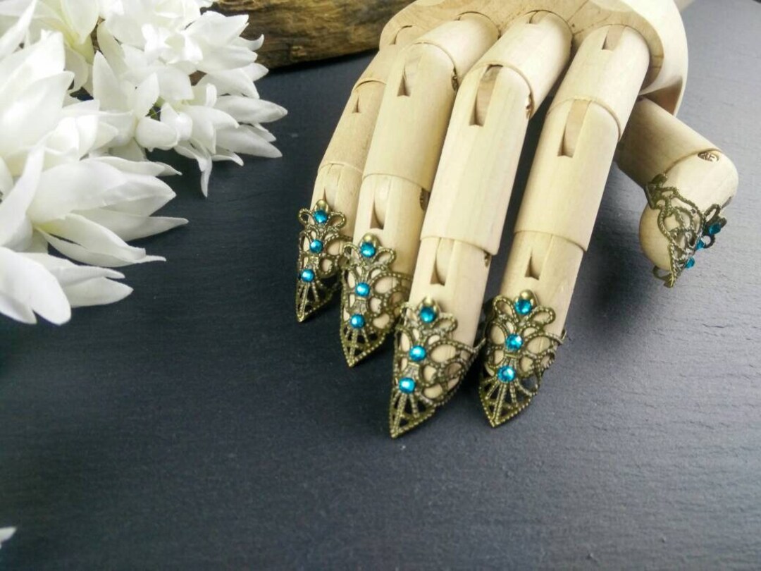 Claw Set princess of the Glaciers Claws, Finger Tips, Nail Jewelry ...