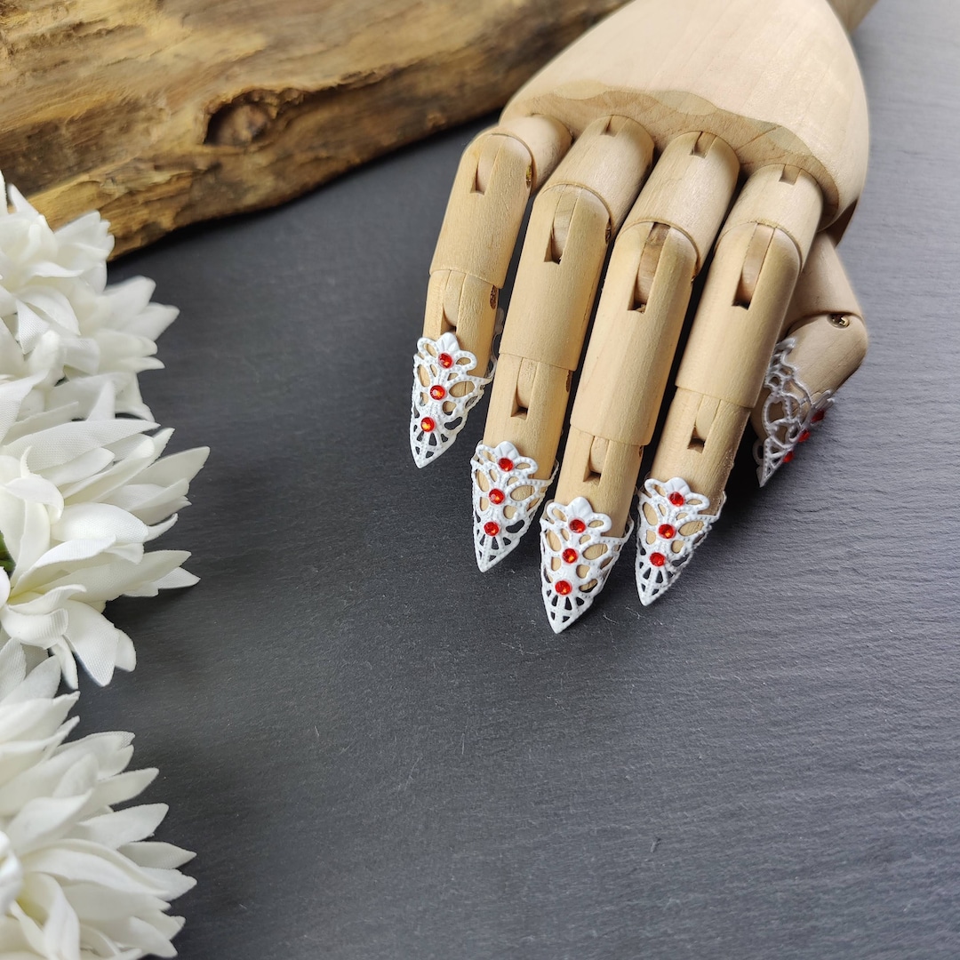 Claw Set "mistress of Passion" ~ Claws, Finger Tips, Nail Jewelry ...