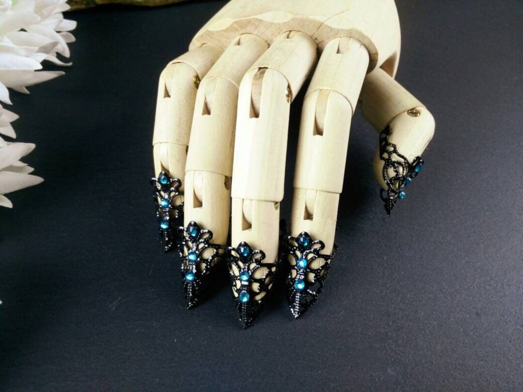 Claw Set glacier Witch Claws, Filigree, Gothic, Armor, Finger Tips ...