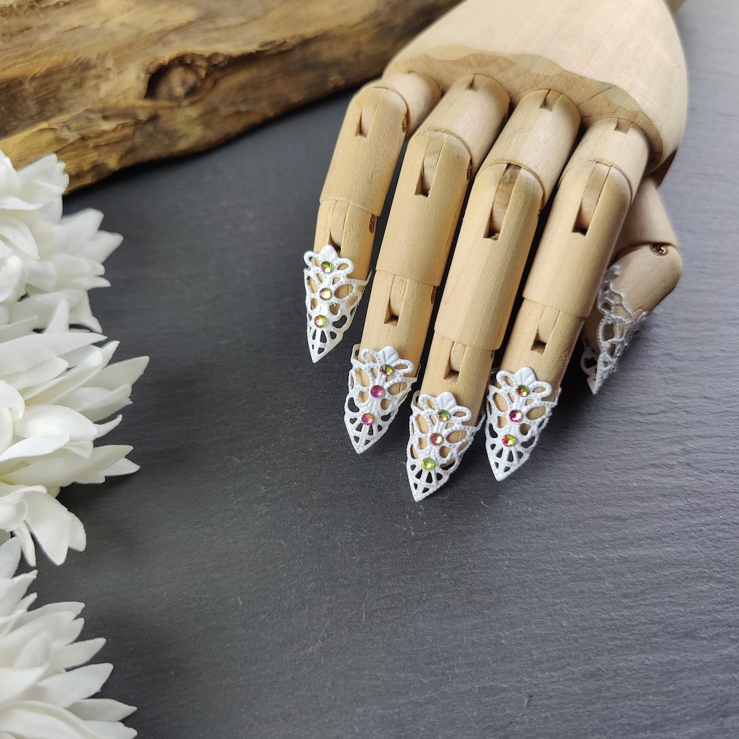 Claw Set "mistress of the Rainbow" ~ Claws, Finger Tips, Nail Jewelry ...