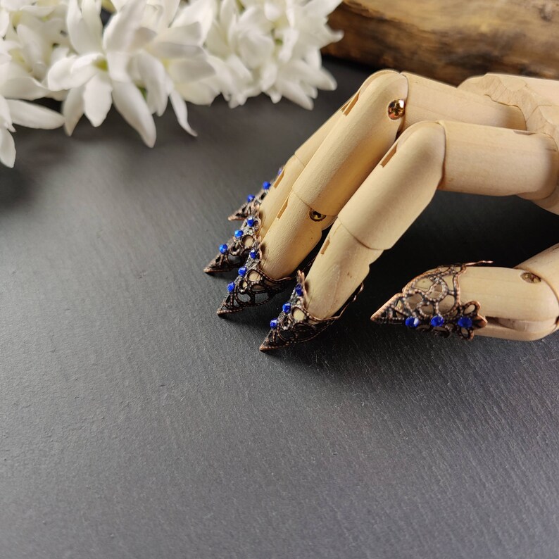 Claw Set "duchess of the Ocean" ~ Claws, Finger Tips, Nail Jewelry ...