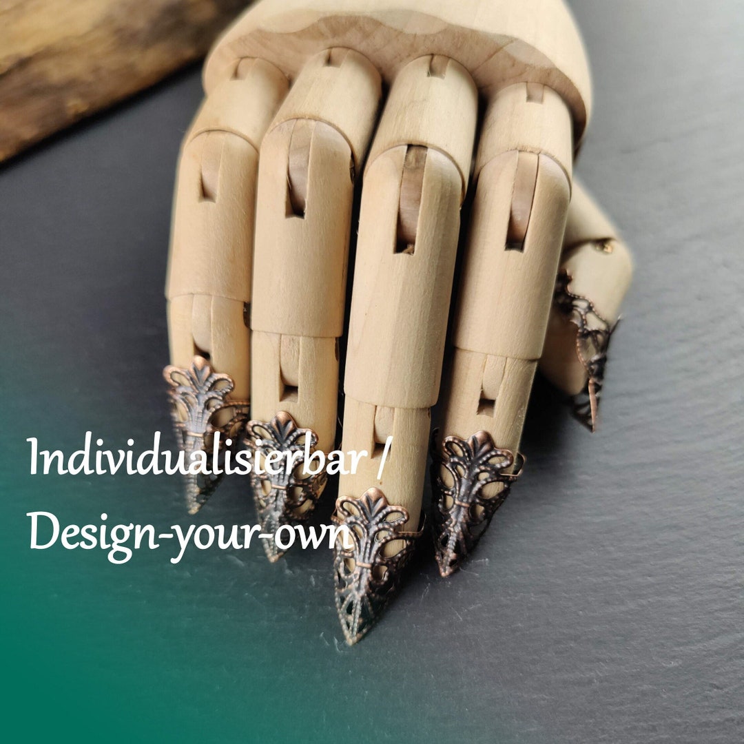 Custom Copper Claw Set ~ Claws, Finger Tips, Nail Jewelry, Finger Claws ...