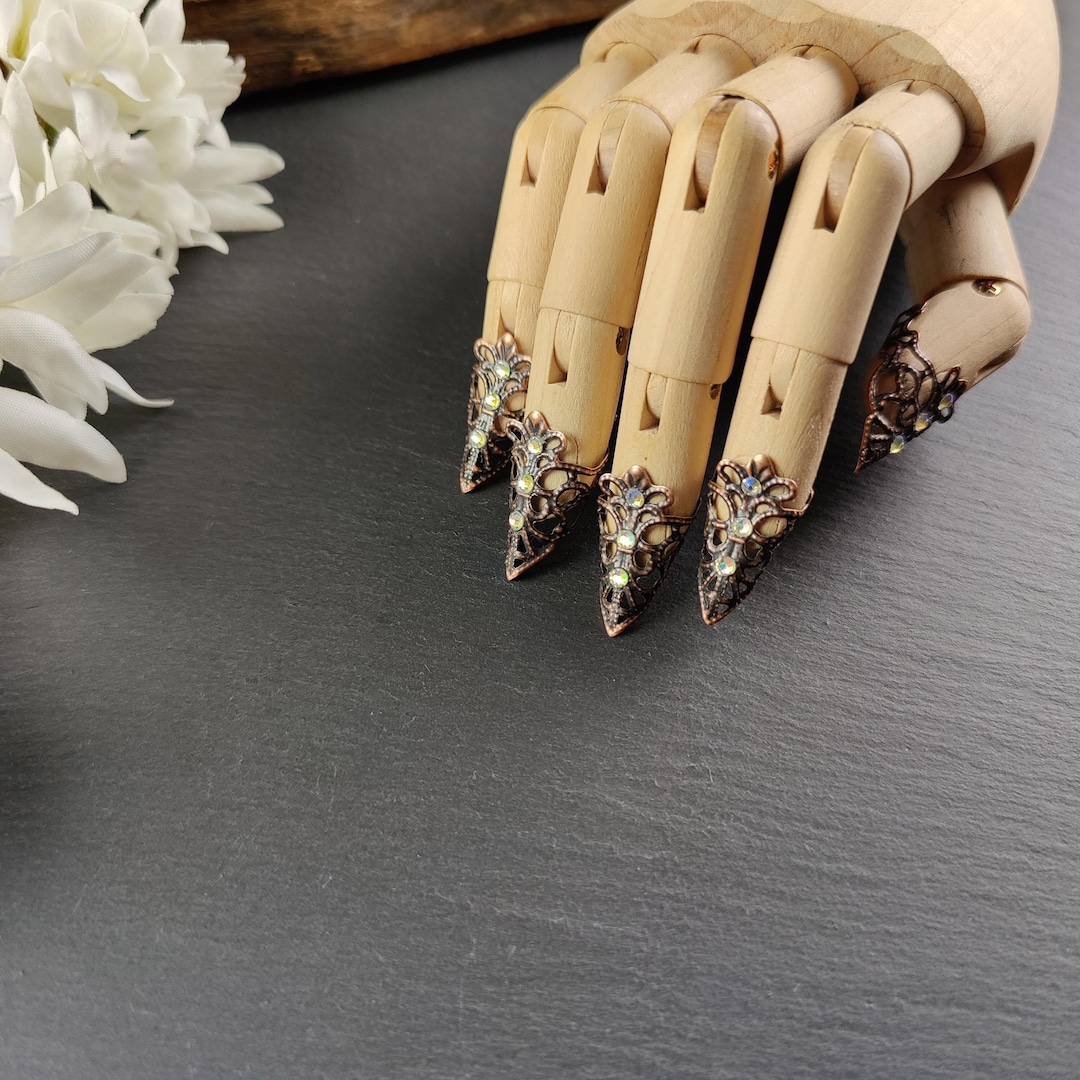 Claw Set "duchess of the Clouds" ~ Claws, Finger Tips, Nail Jewelry ...