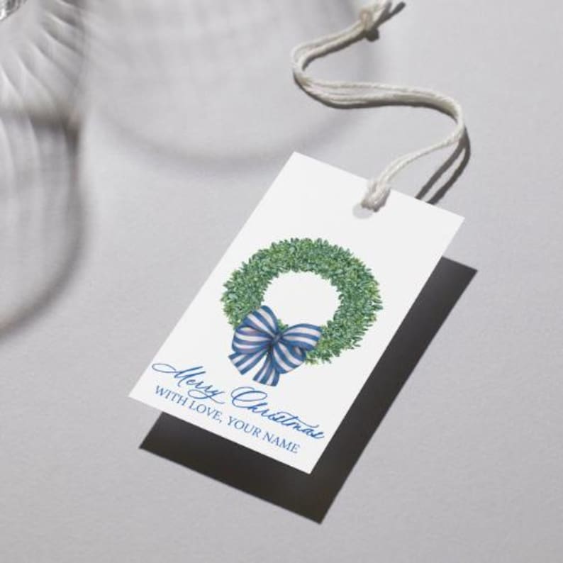 Customizable Gift Tag Template, Modern Gift Tag, Printable Gift Tag ...