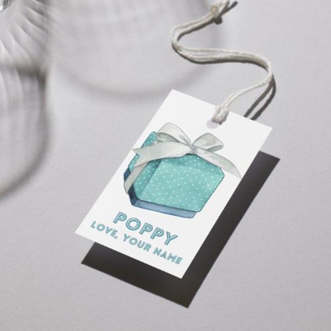 Customizable Gift Tag Template, Modern Gift Tag, Printable Gift Tag ...