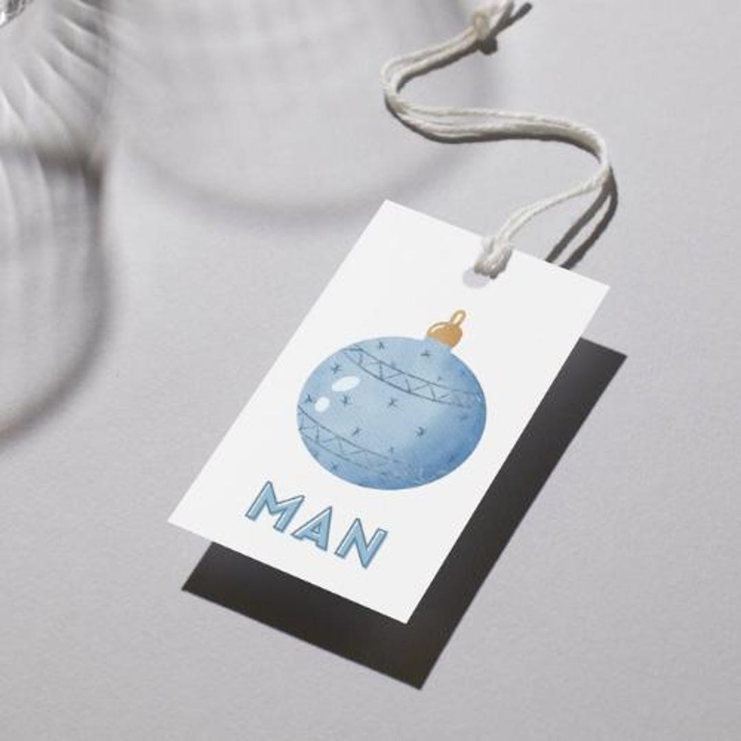 Gift Tag Template, Modern Gift Tag, Printable Gift Tag, Gift Tag ...