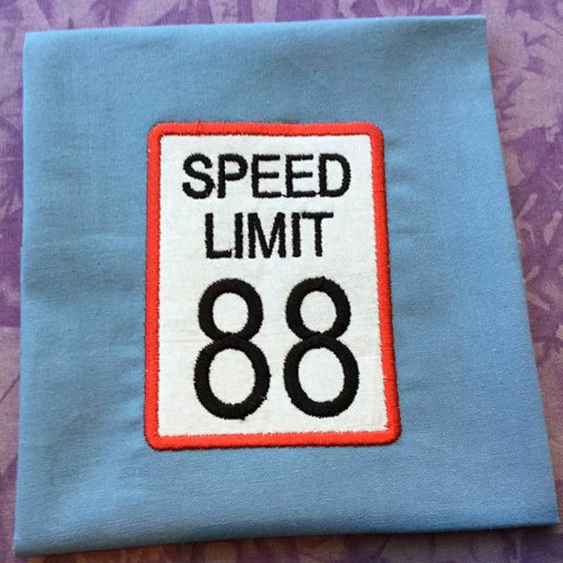 Speed Limit 88 Applique Embroidery Design File - Etsy