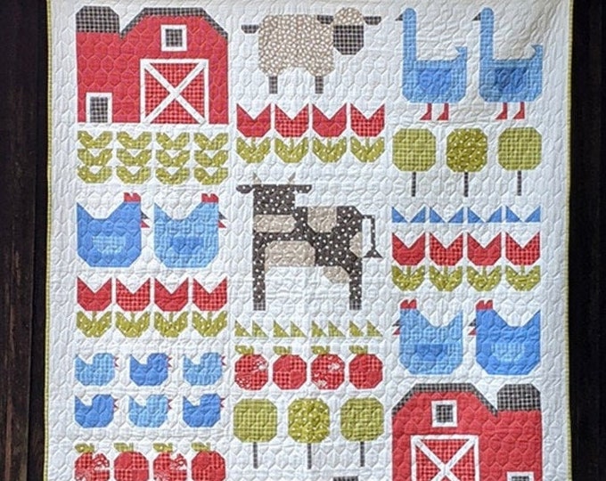 KIT20700 ON THE FARM Quilt Kit, Moda Fabrics, Stacy Iest Hsu Designer ...
