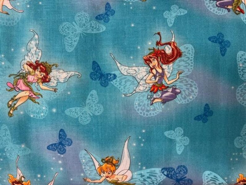 10132 - TURQUOISE FAIRIES QUILT Fabric, Springs Creative, Fabric by the ...