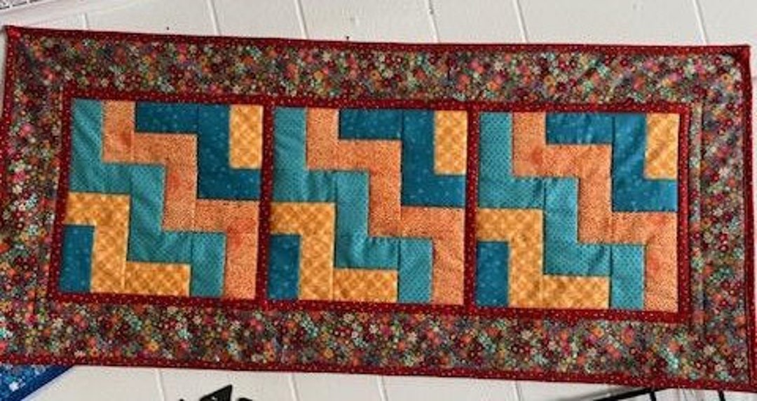 RAIL FENCE TABLE Runner Quilt Kit, 15" X 34" - Etsy