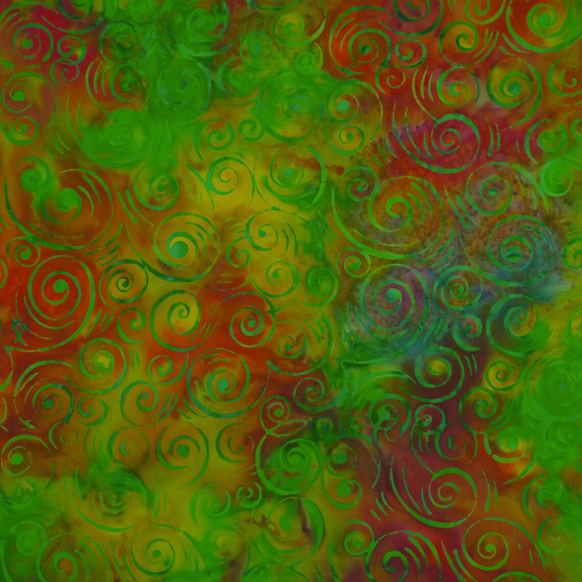 SH-49-2088 LIME-LIGHT Batik Quilt Fabric, Batik by Mirah, Fabric by the ...