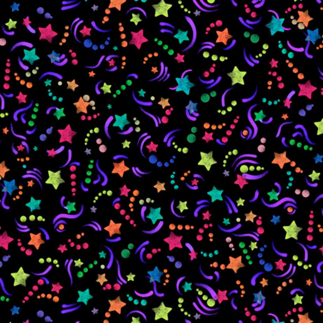 1649-27961-J DOGGIE DAZE BLACK Stars Quilt Fabric, Quilting Treasures ...