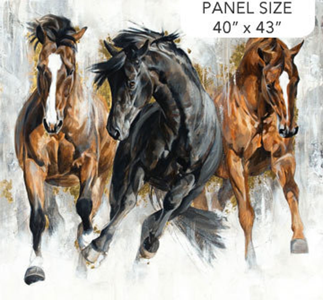 DP26810-92 STALLION QUILT PANEL, Northcott Fabric, 40 X 42/44 - Etsy