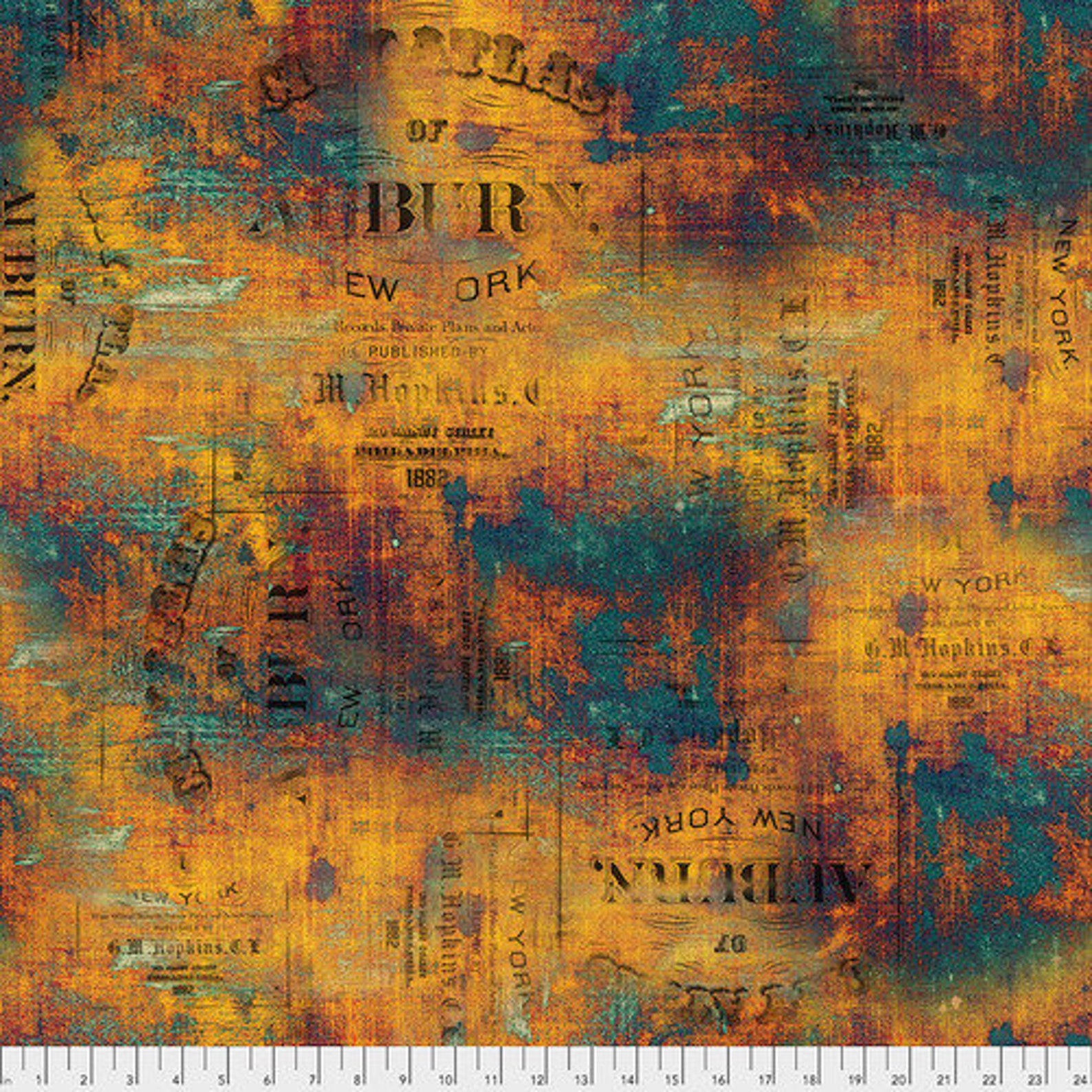 PWTH134.PATINA ABANDONED QUILT Fabric, Free Spirit, Fabric by the Yard ...
