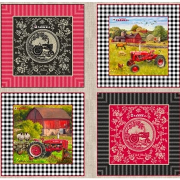 Farmall Quilt Panel - Etsy