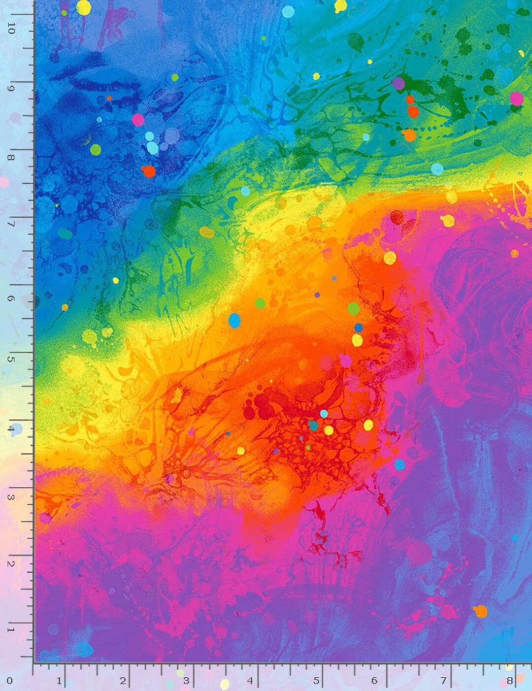 C7488 PAINTED RAINBOW TEXTURE Quilt Fabric, Timeless Treasures, Fabric ...