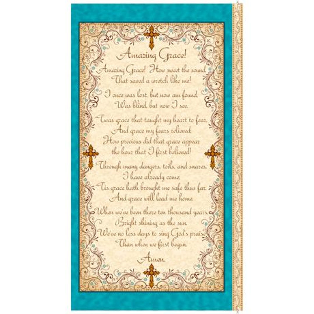 1649-24028-E AMAZING GRACE QUILT Panel, Quilting Treasures, 23-3/4" X ...