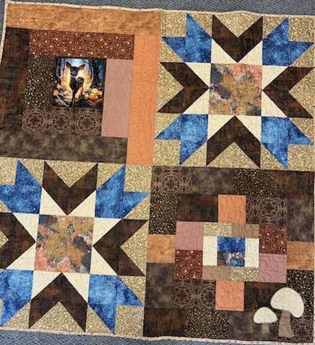 MAJESTIC FAWN 4-patch Baby Quilt Kit, 48" X 48" - Etsy