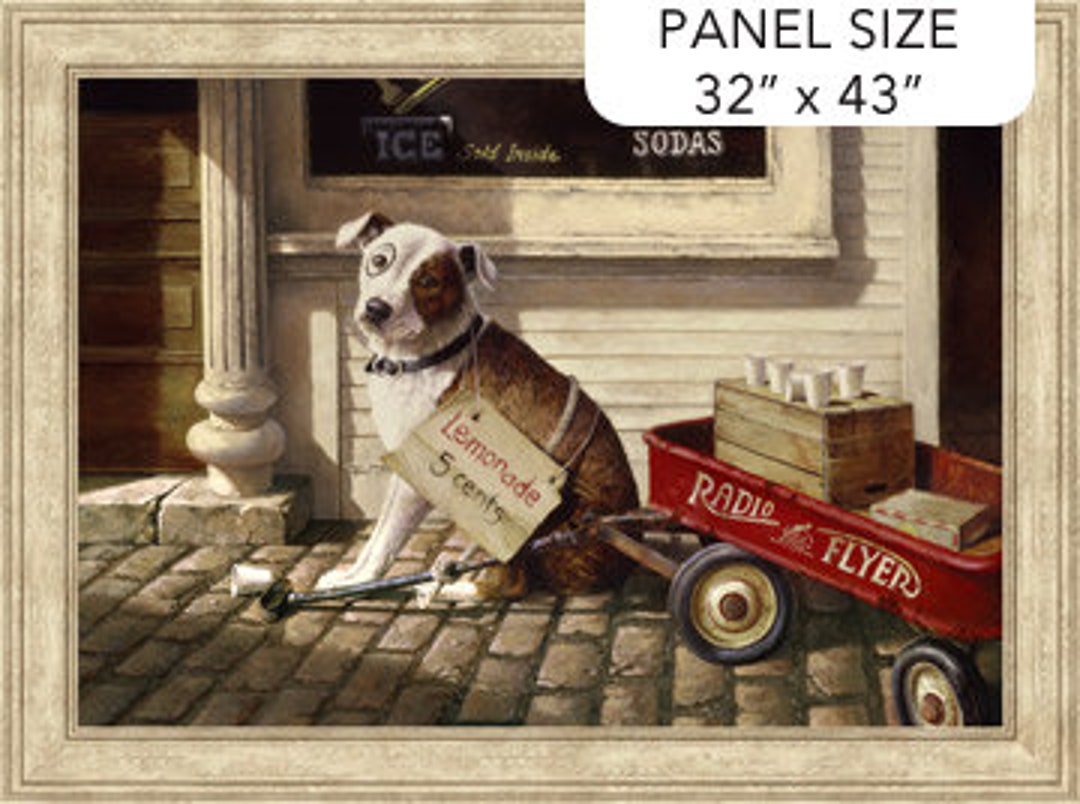 DP25305-12 FOR THE LOVE of Pete Radio Flyer Quilt Panel, Northcott ...