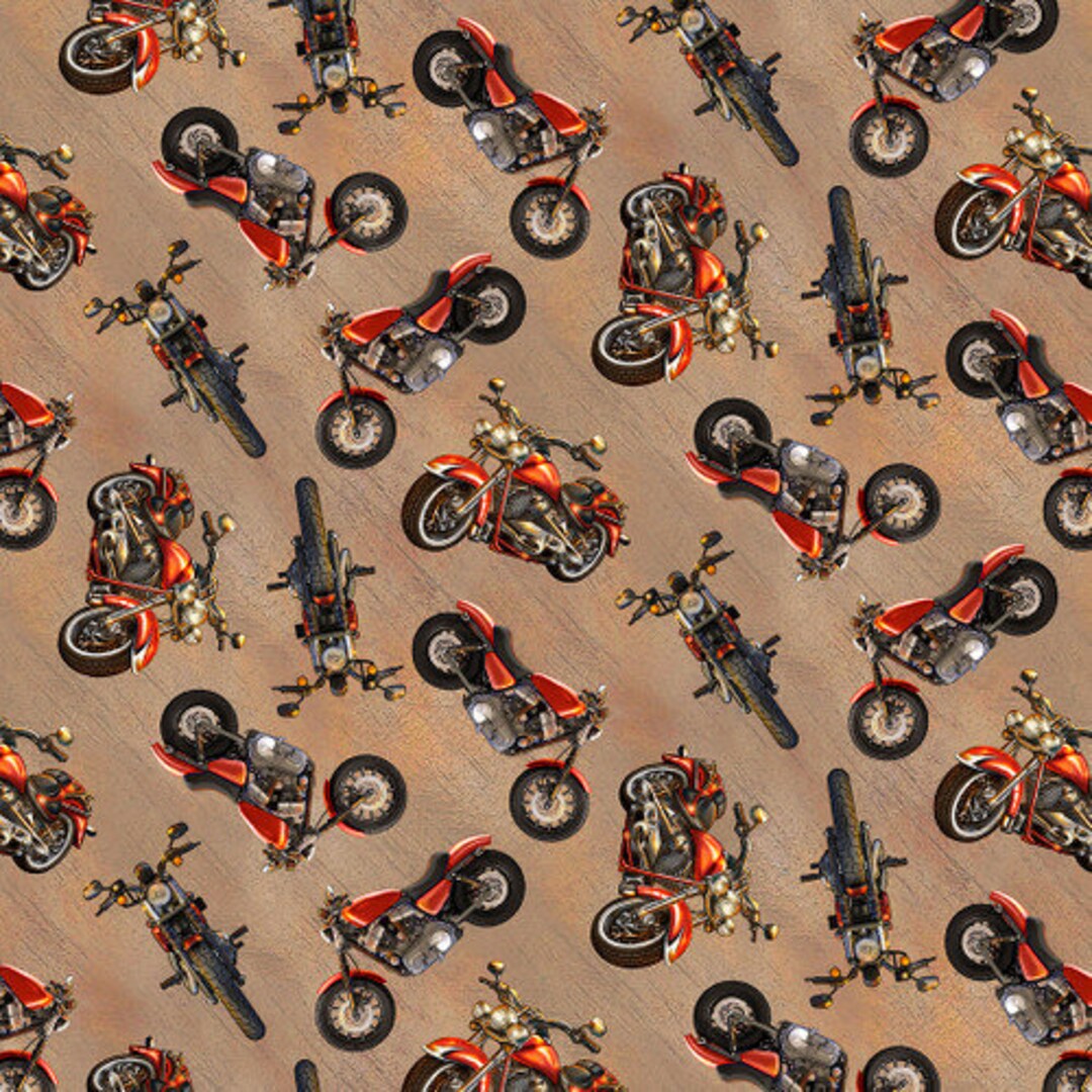 2557-30 LIVE TO RIDE Motorcycle Quilt Fabric, Blank Quilting, Fabric by ...