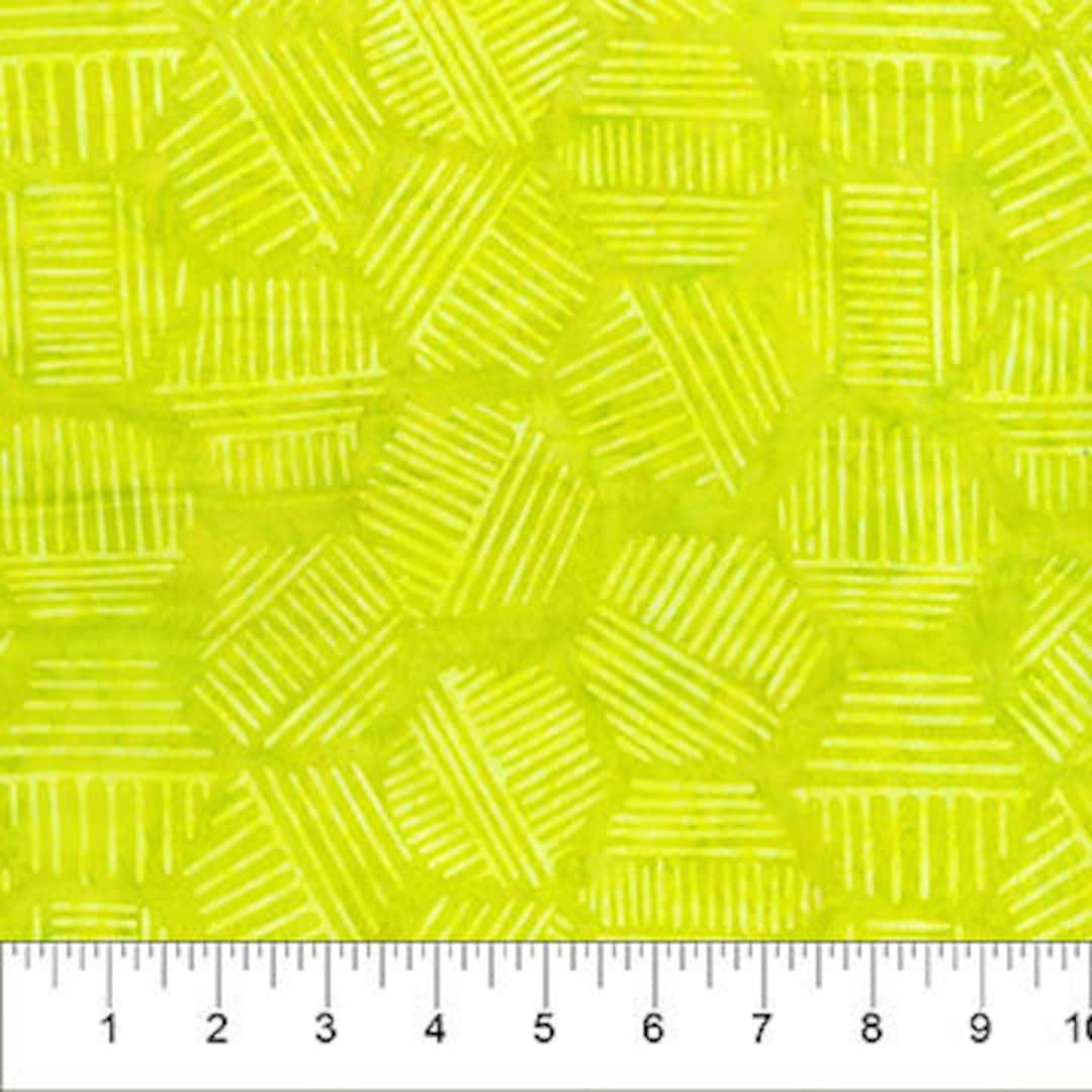 81700-72 HEXIES CITRUS GREEN Batik Quilt Fabric, Banyan Batiks, Fabric ...